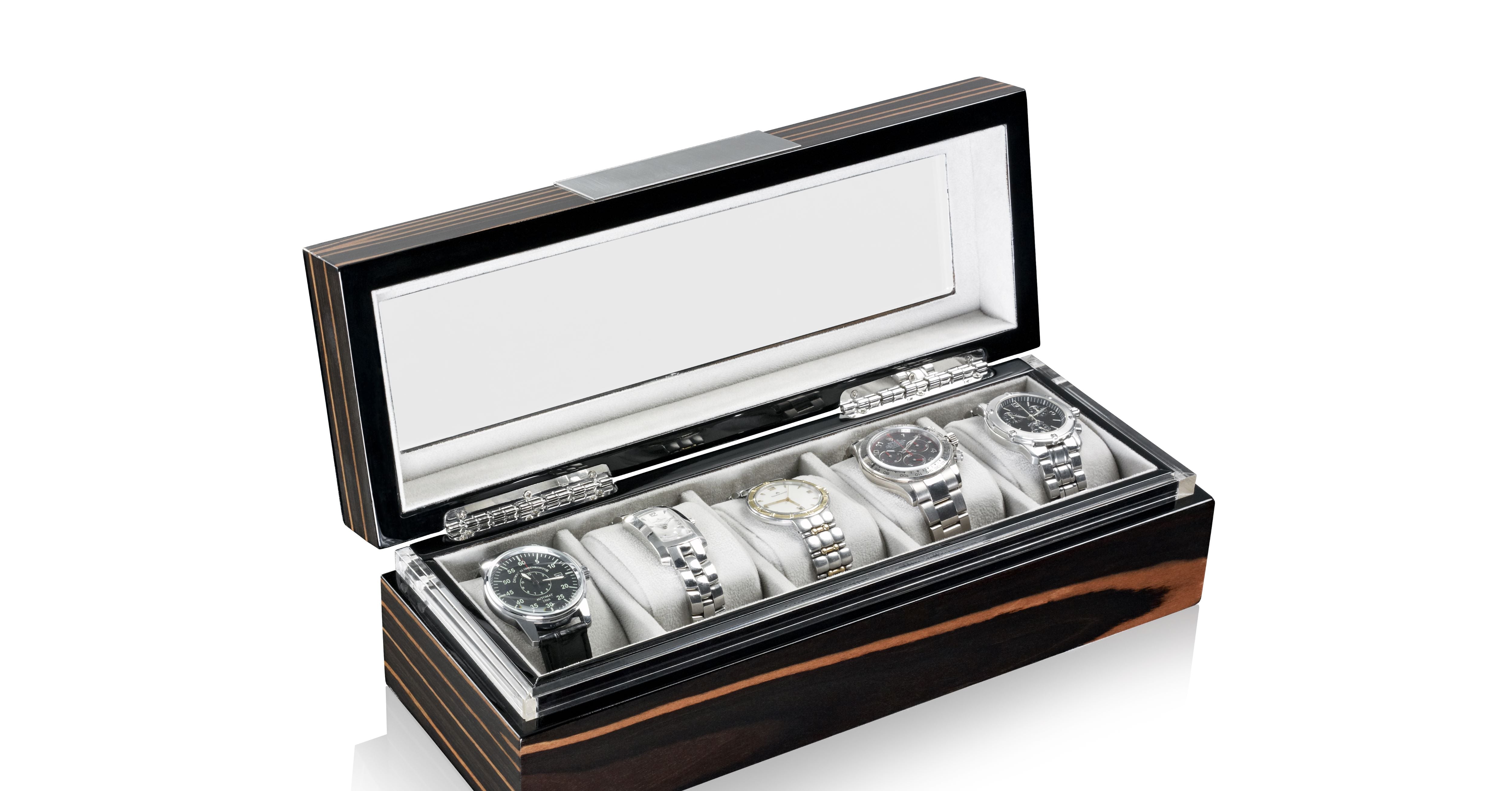 Executive 5 Watches Macassar & Gray Box – Chronovision